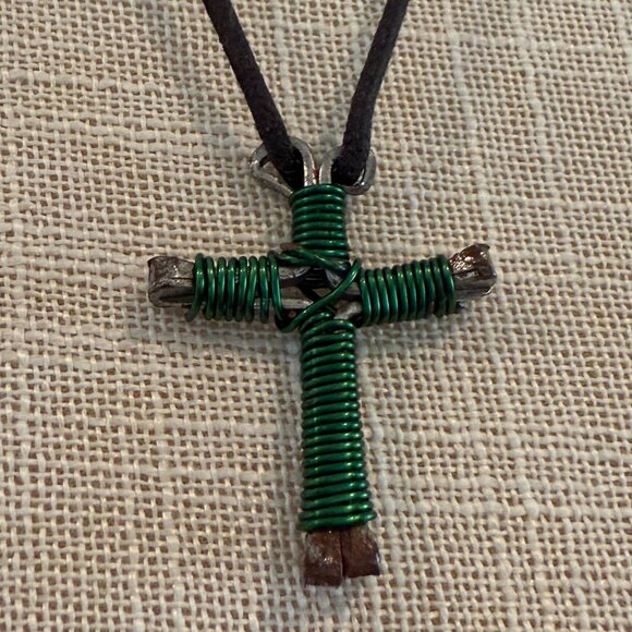 Artisan | Jewelry | Vintage Artisan Rusty Nail Cross Necklace | Poshmark